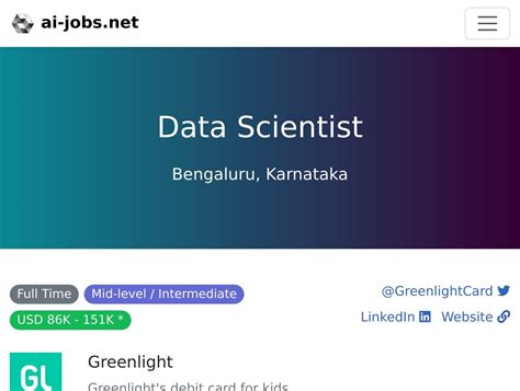 Hiring Data Scientist In Bengaluru Karnataka Raimljobs