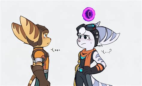 Ratchet From Ratchet And Clank Enthusiastically Waves While Imagining