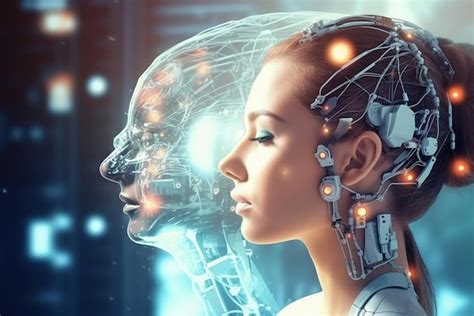 Premium Ai Image Robotics Or Ai Artificial Intelligence Connecting