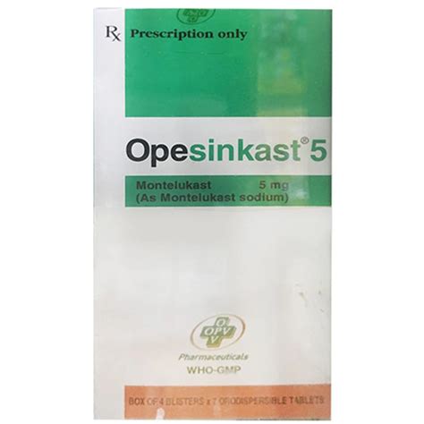 Thuốc Opesinkast 5 Trị Hen Phế Quản Mạn Tính
