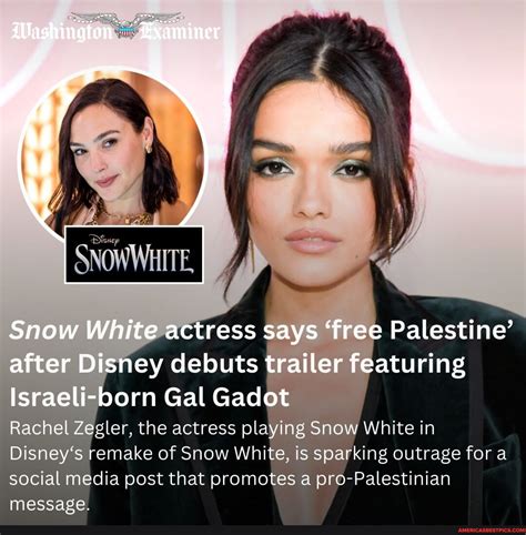 Snow White Actress Says Free Palestine After Disney Debuts Trailer