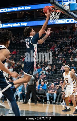 Gonzaga Forward Anton Watson 22 Controls The Ball While Pressured By Mississippi Valley State