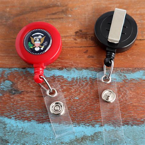 Custom Printed Retractable Badge Reels With Belt Clip Personalize