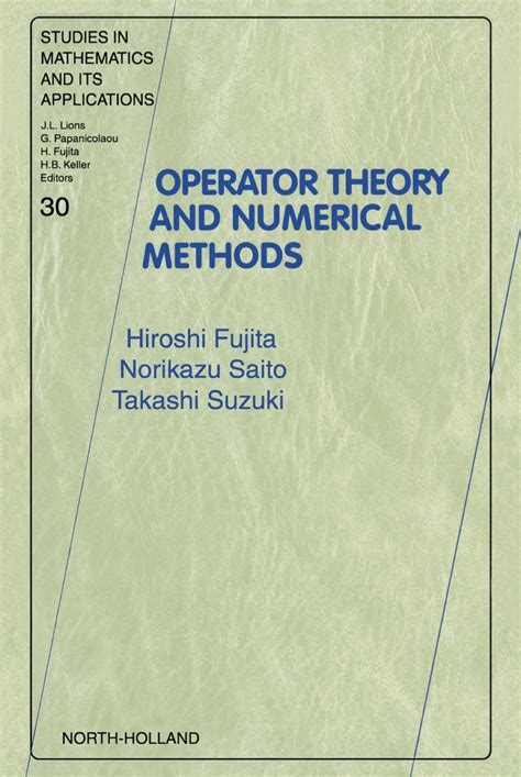 Operator Theory And Numerical Methods Premiumjs Store