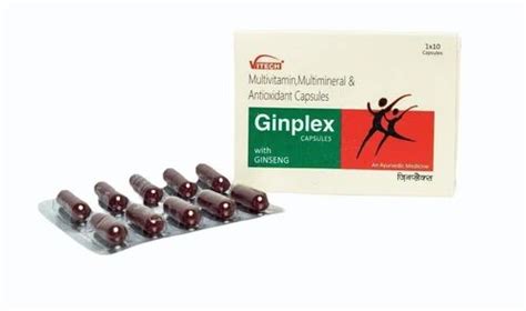 Ginplex Antioxidant Capsule Multivitamin Multimieral At ₹ 160box