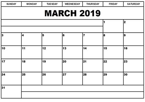 Blank Calendar Grid Printable Example Korey Daniels