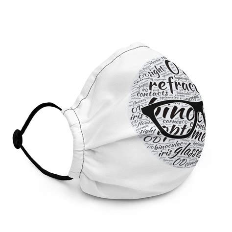 Optometry Word Art Premium Mask Eye Doctor Collage Ts For