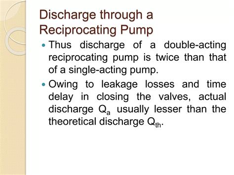 Reciprocating Pumps | PPTX | Physics | Science