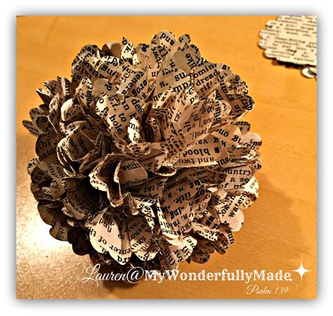 Wonderfully Made Book Page Hydrangeas