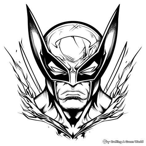 Xmen Wolverine Printable Coloring Book Pages
