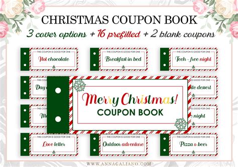 Christmas Coupon Book T For Husband Stocking Stuffer Holiday