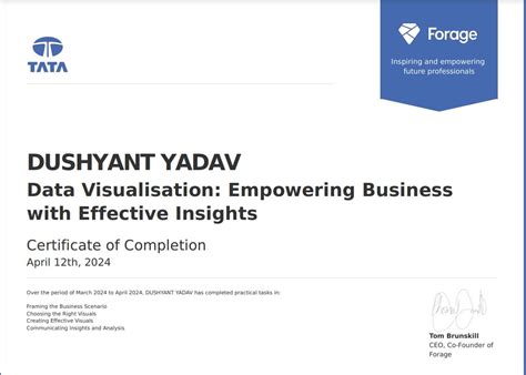 Dushyant Yadav On Linkedin Im Happy To Share That Ive Obtained A New Certification Tata Group