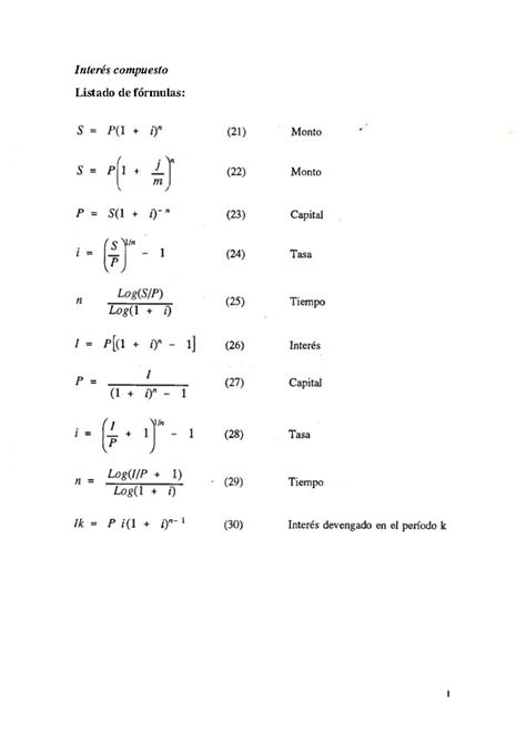Formulario De Interés Compuesto Contabilidad Gerencial Y De Costos Interés Compuesto Listado