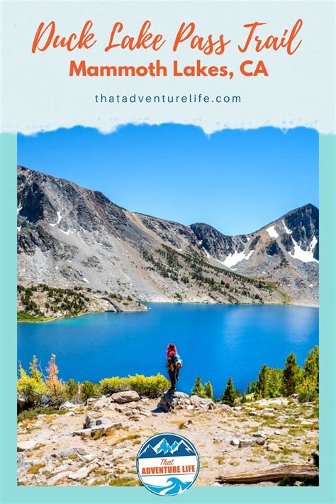 Duck Lake Pass Trail Mammoth Lakes Ca Live That Adventure
