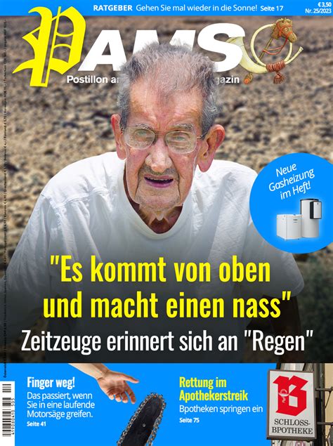 Morgen In Pams Es Kommt Von Oben Und Macht Einen Nass Zeitzeuge Erinnert Sich An Regen