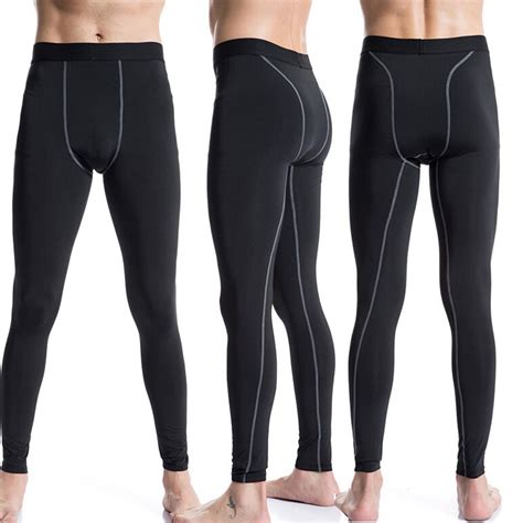 Men Sports Pants Base Layers Tights Compression Long Pants For Training