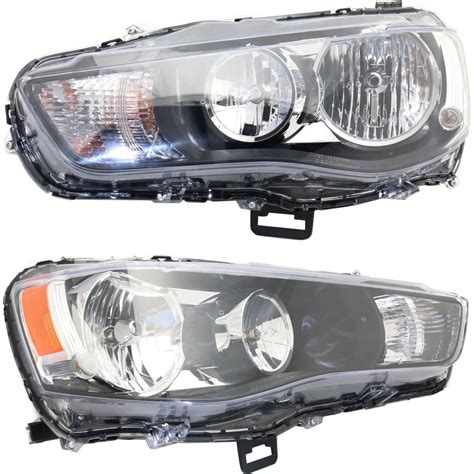 Headlight Set For 2010 2013 Mitsubishi Outlander Left And Right Capa 2