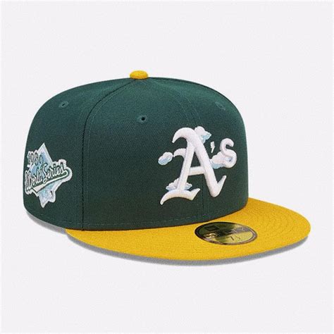 Mlb Oakland Athletics Comic Cloud Fitted Hat Baytriage