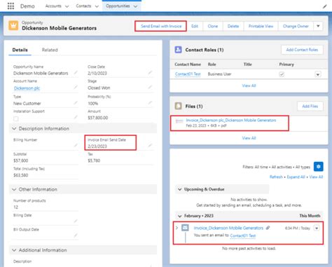 Send An Email With An Invoice In Salesforce Flow Office File Creator Advanced Office File