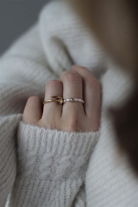 Perlenring Coco Bebeige