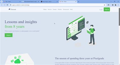 [video] react landing page design with react vishnu sankar posted on