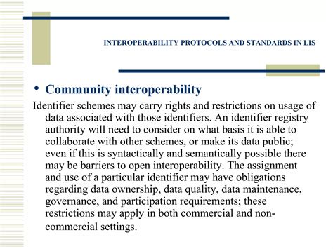 Interoperability Protocols And Standards In Lis Ppt
