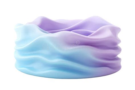 A Gradient Sculpture Featuring Amorphous Shapes In Soothing Pastel