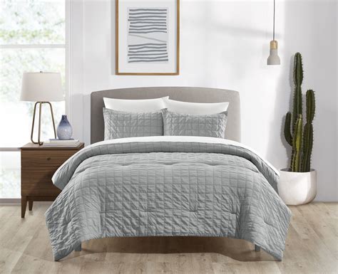 Chic Home Jesika 7 Piece Gray Comforter Set Queen