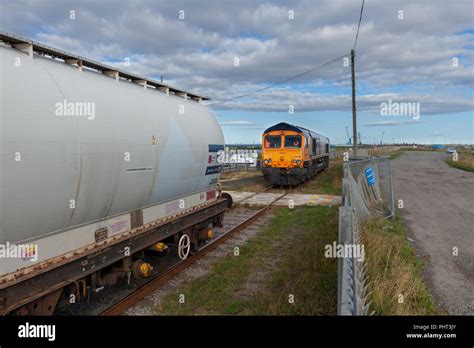 A Gb Railfreigtht Class 66 Locomotive At North Blyth Alumina Import