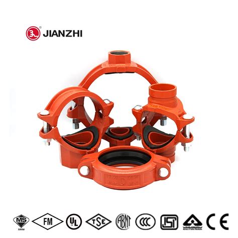 Jianzhi Ductile Iron Reducer Grooved Coupling Pipe Fitting Flange Fire