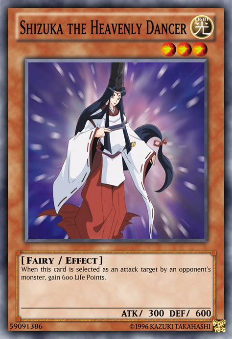 Shizuka The Heavenly Dancer Yu Gi Oh Custom Card By The Kc Express On