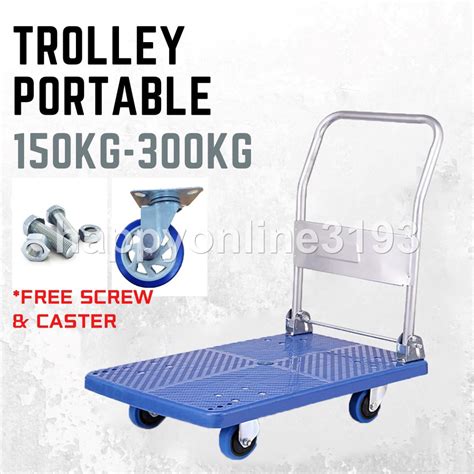 Trolley Portable 150kg300kg Hand Truck Pvc Foldable Small Trolley