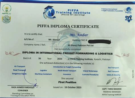 Amber Ahmed On Linkedin Logistics Achievementunlocked Internationalfreightforwarding