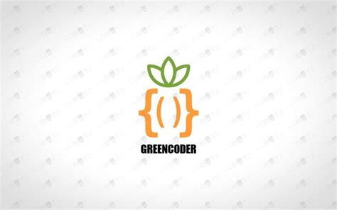 Premade Coder Logo For Sale Green Programmer Logo Lobotz Ltd