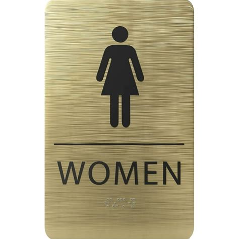 Ada Central Signs 6x9 Toilet Restroom Sign Ada Compliant Tactile