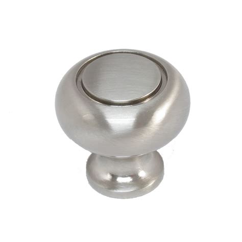 Style Selections Brushed Satin Nickel Round Cabinet Knob At