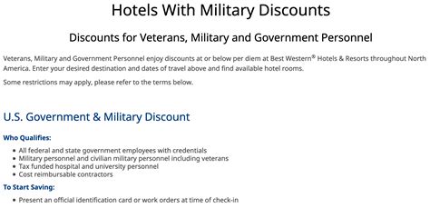 Best Western Military Discount 10 Off Military Veterans Discounts