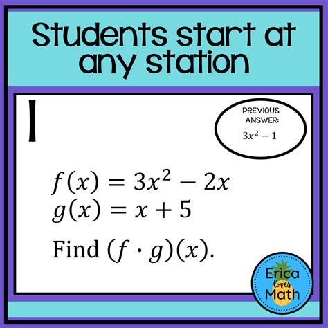 Function Operations Activity Scavenger Hunt Made By Teachers