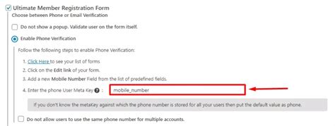 Otp Verification Ultimate Member Registration Wordpress Notification