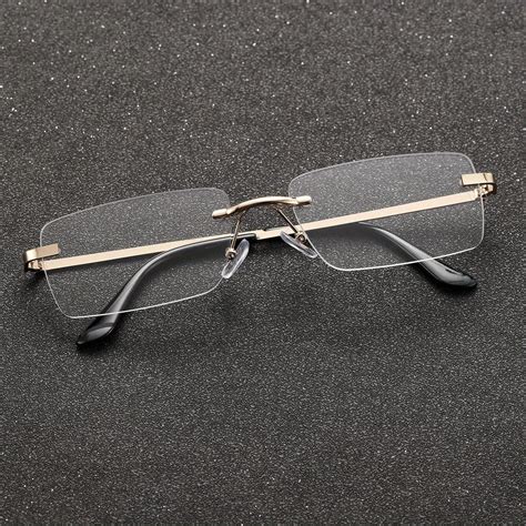 Metal Rimless Eyeglasses For Men Craze
