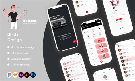 do ui ux design website dashboard mobile app ui ux design by itz noman fiverr