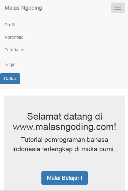 Membuat Template Blog Sederhana Dengan Bootstrap Malas Ngoding
