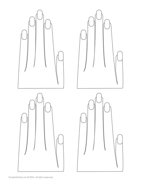 9 Free Hand Nail Templates For Creative Designs 2026