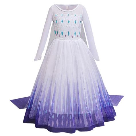 2025 Novo Estilo Frozen 2 Elsa Princesa Vestido Lantejoulas Halloween