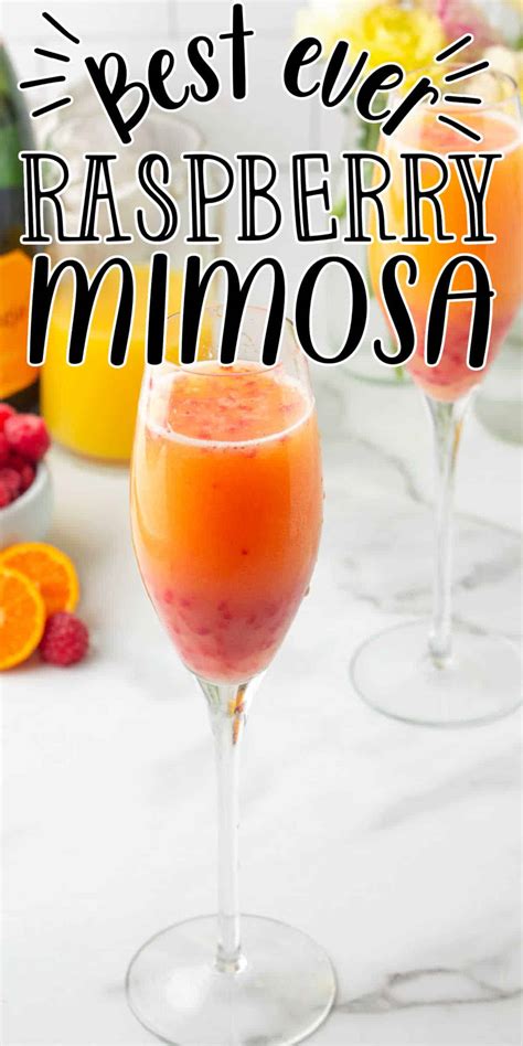 Raspberry Mimosas Recipe Mocktail Recipe • Midgetmomma