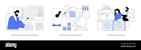 Materials Scientist Abstract Concept Vector Illustrations Stock Vector