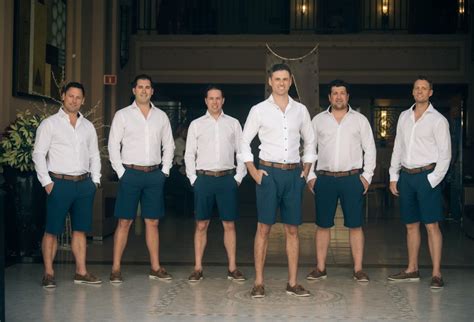 Grooms In Shorts Ideas And Inspiration Mens Wedding Style