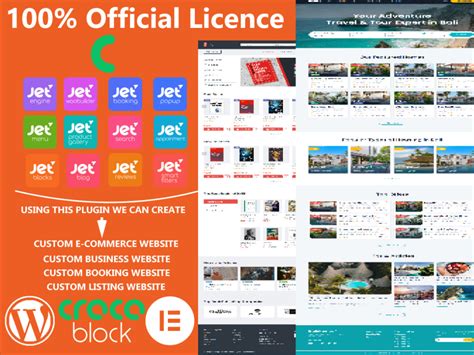 a dynamic custom website using crocoblock and elementor pro upwork