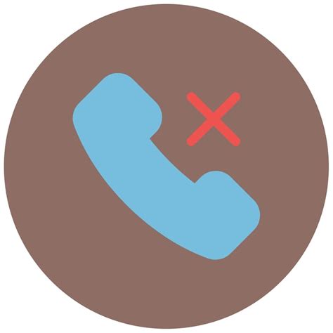 Premium Vector Call Missed Flat Illustration
