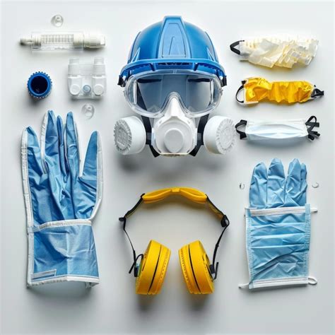 Premium Photo An Arranged Collection Of Personal Protective Equipment